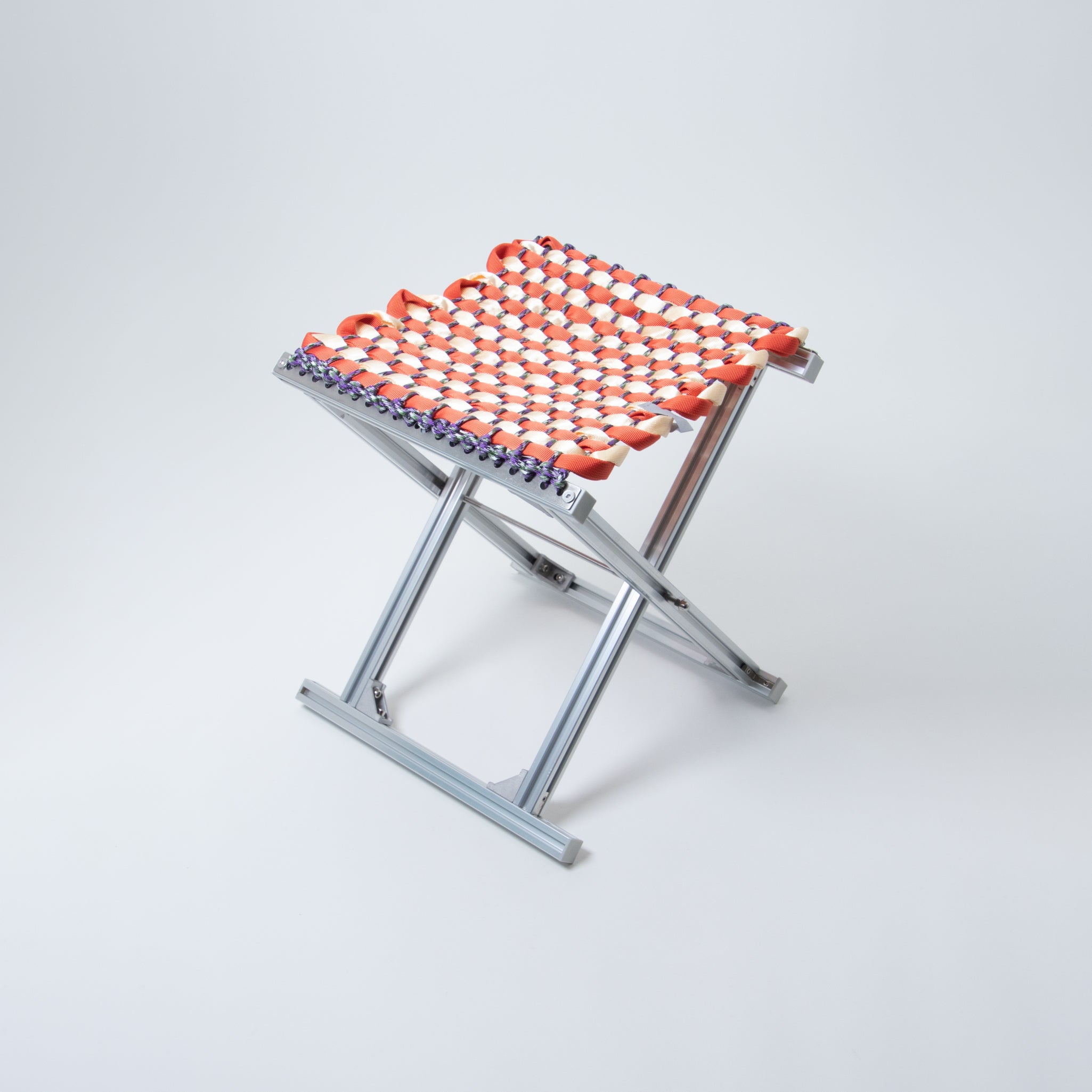 Mazha Stool Cream+Persimmon – GENERAL FURNISHINGS & CO.