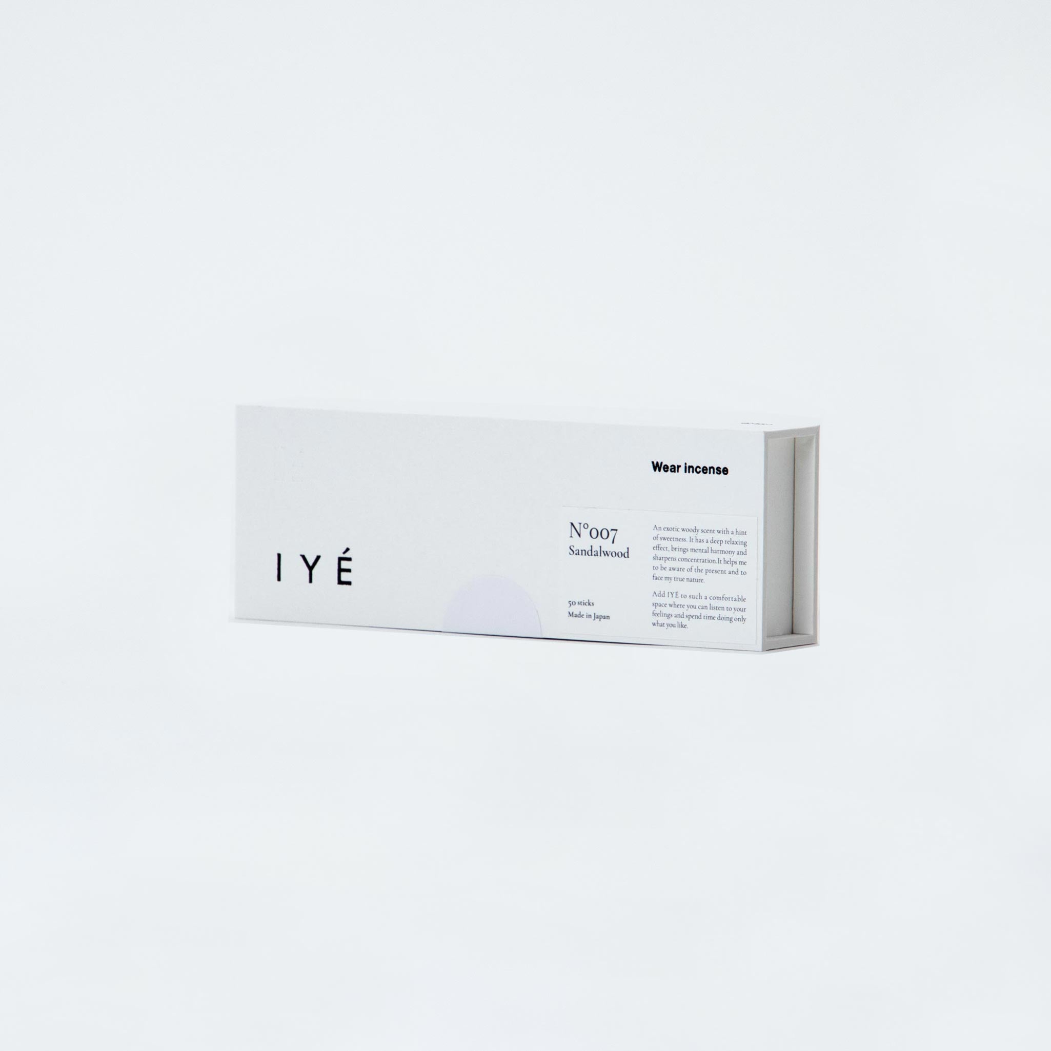 IYÉ Incense No.007 Sandalwood – GENERAL FURNISHINGS & CO.